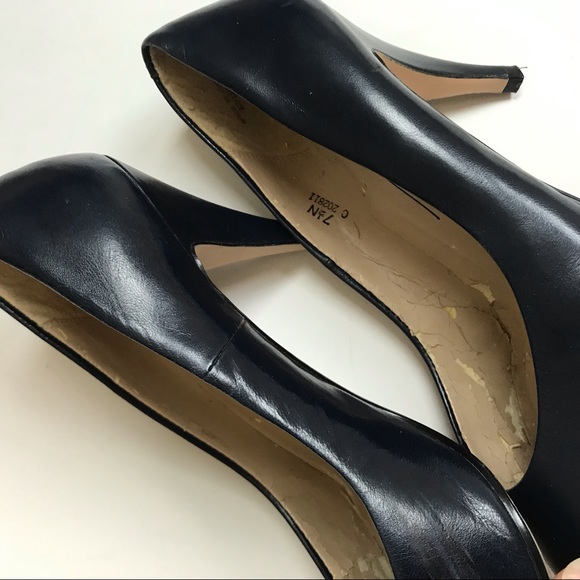 Caressa | Shoes | Caressa Leather Black Heels | Poshmark